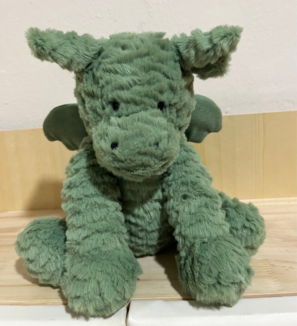 Jellycat Fuddlewuddle Dragon (super cuddly!), Hobbies & Toys, Toys ...
