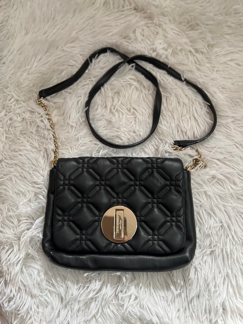 KATE SPADE Astor Court Naomi Quilted Black Leather Crossbody Bag, Women ...