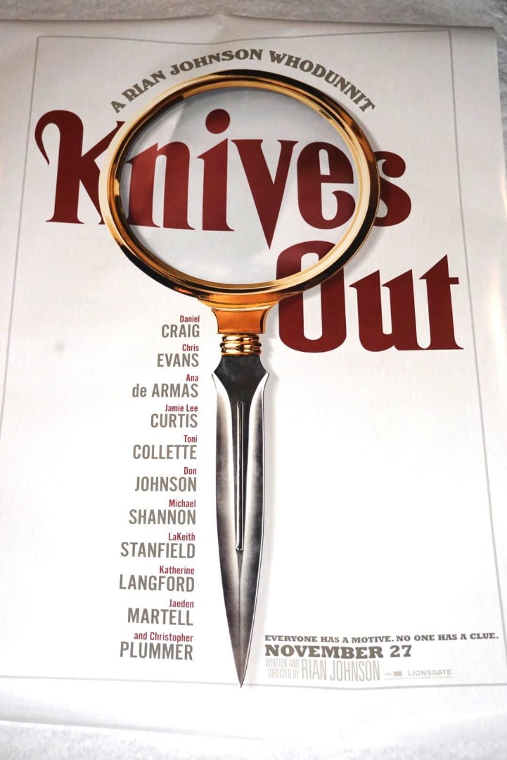 Knives Out Original Teaser Movie Poster 27x40, Hobbies & Toys ...