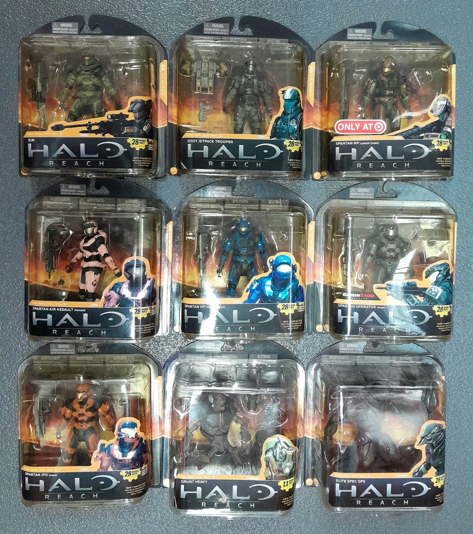 McFarlane Halo Reach Series 3 Action Figures: Set of 9, Hobbies & Toys ...