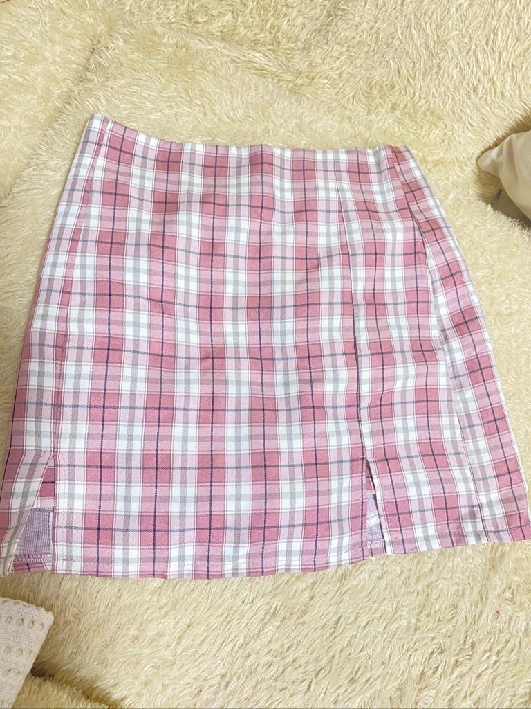Mini skirt plaid pink / rok mini wanita pink plaid, Fesyen Wanita ...