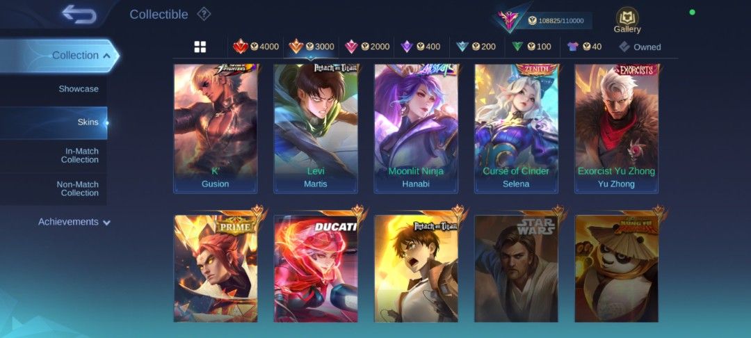 Mobile Legends 🔥 All Attack on titan skins 🔥 Ruby Aspirant 🔥 Legend ...
