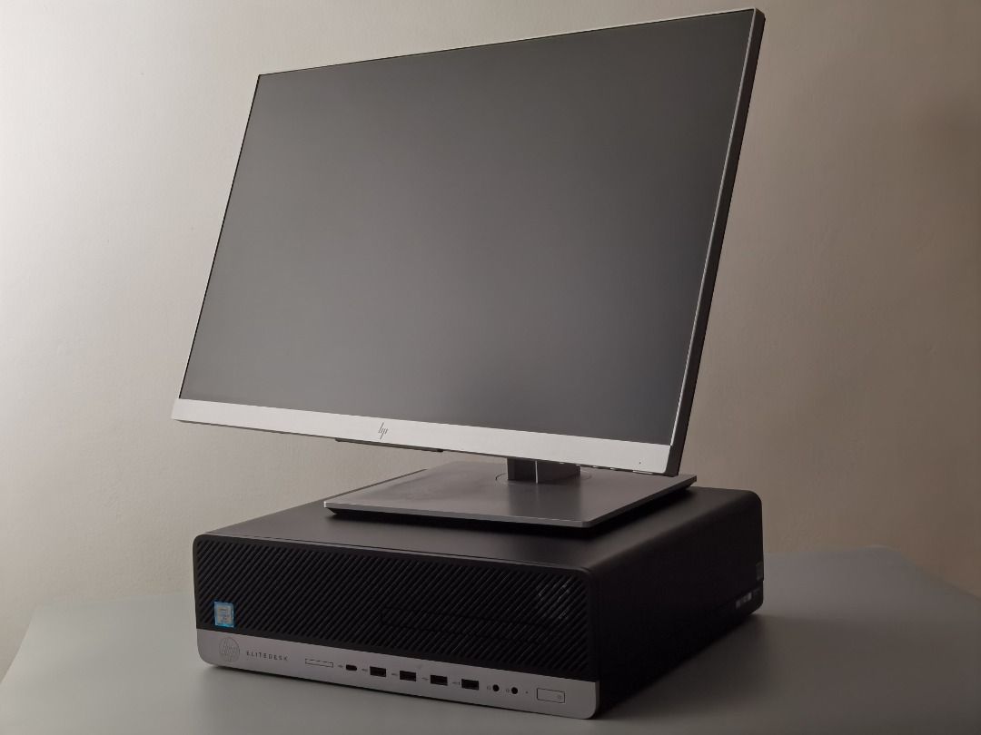 (Negotiable) HP Elitedesk 800 G4 SFF i7 64GB RAM DDR4 + HP Rotatable ...
