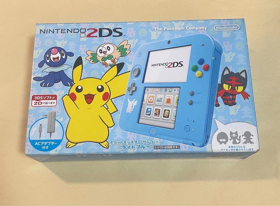 Nintendo 2DS Pokemon Sun and Moon Console New Light Blue, Video Gaming ...