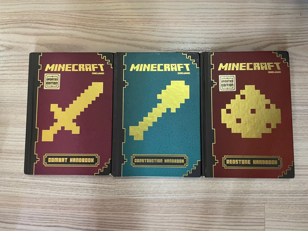 Official Minecraft Handbooks, 興趣及遊戲, 書本 & 文具, 兒童書籍 - Carousell