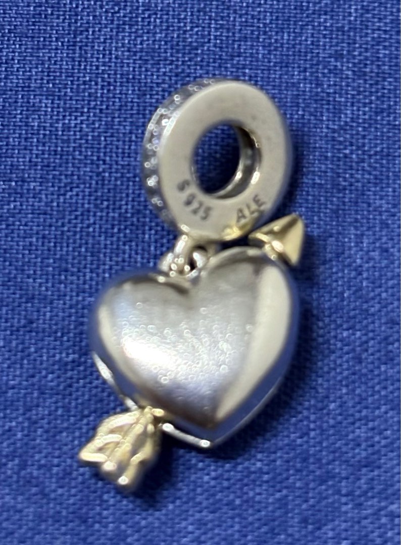 PANDORA Loved Heart & Arrow Dangle Charm, Women's Fashion, Jewelry ...