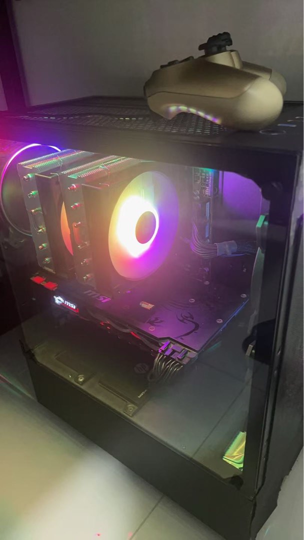 PC R5 7500f gtx 1080 6000mhz cl28 B650M PC Case and Fan, Computers ...
