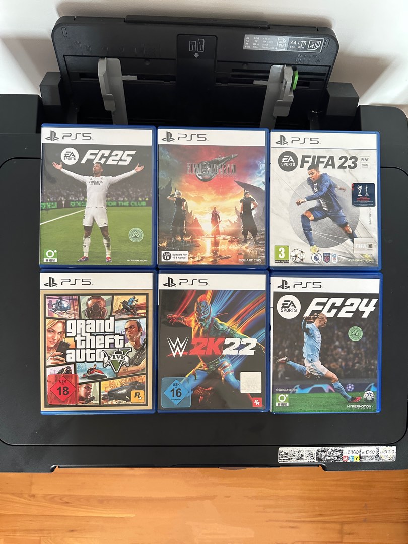 PS5 game FC 25 / Final fantasy VII / FIFA 23 / GTA V / W2K22 / FC 24 ...