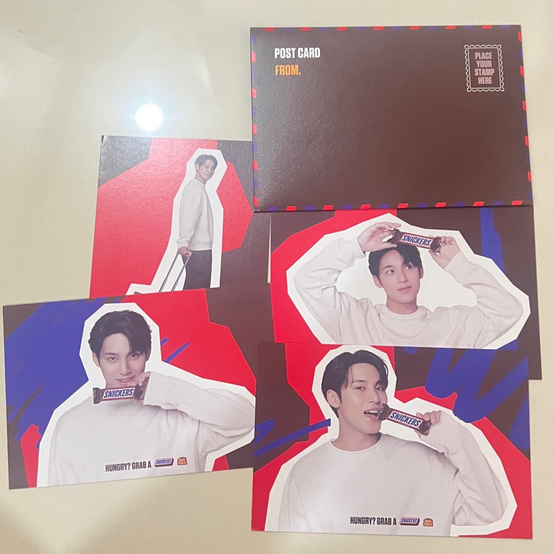 seventeen woozi mingyu set cl 2024 pc & mingyu snickers postcards s ...