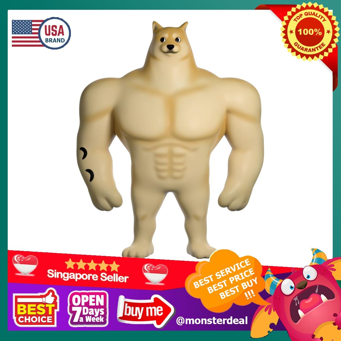 Swole Doge Vinyl Figure by Youtooz - Meme Collection 5", Hobbies & Toys ...
