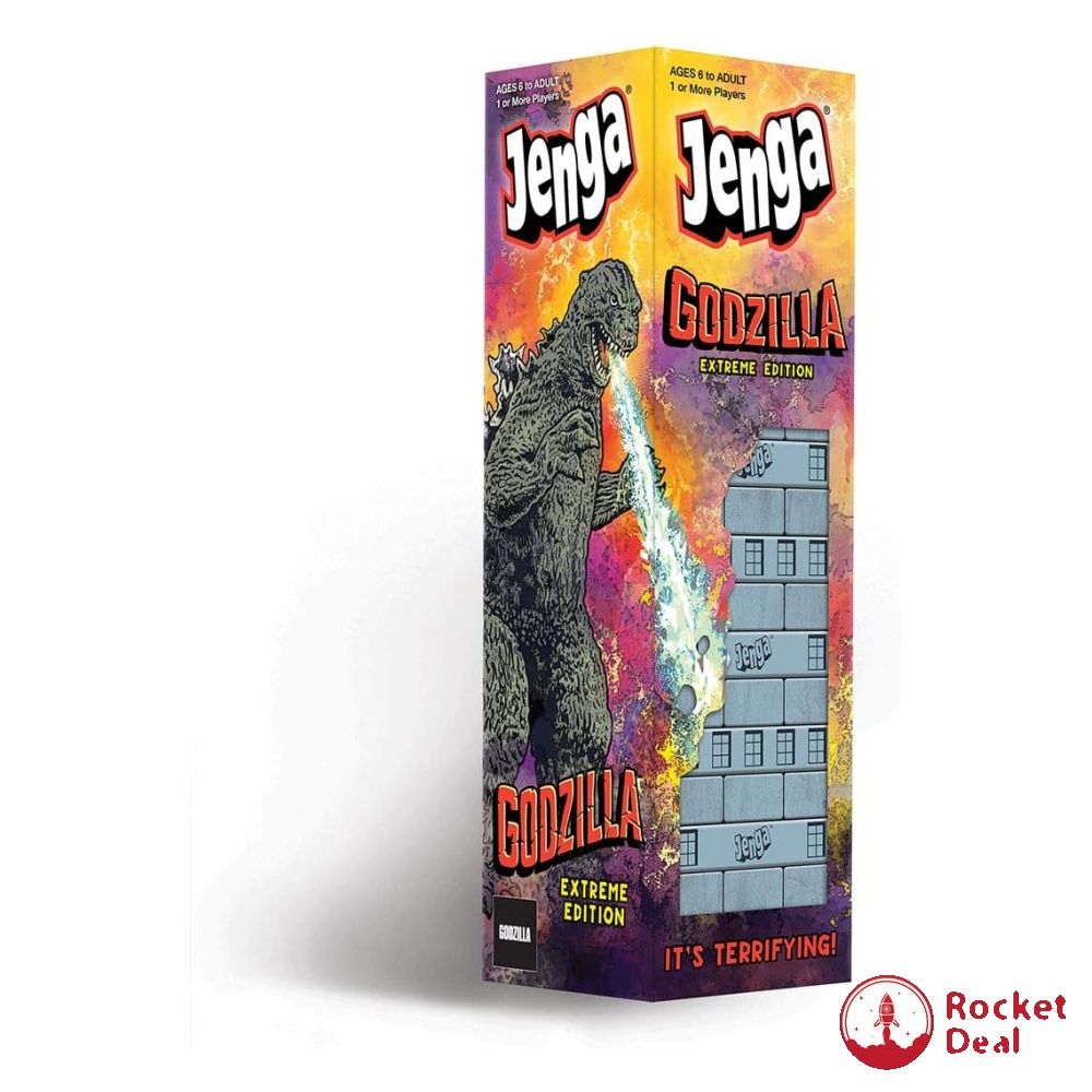 USAOPOLY Jenga: Godzilla Extreme Edition | Based on Classic Monster ...