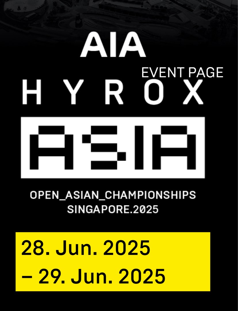 wts 🏋🏻‍♀️ hyrox singapore mixed doubles x2 + sportograf package [29 jun ...