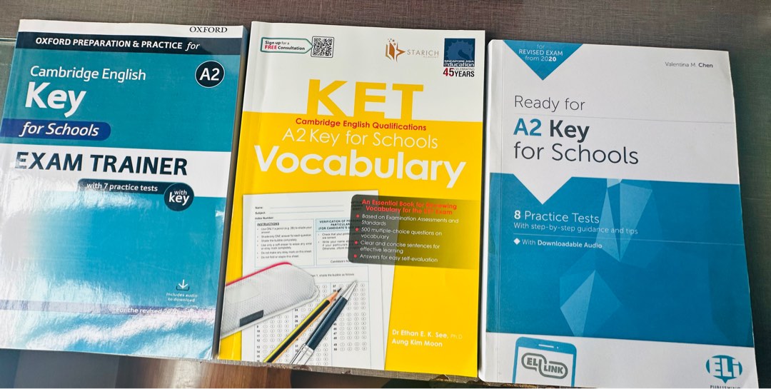 3 A2 key book and 1 math AEIS book, Hobbies & Toys, Books & Magazines ...