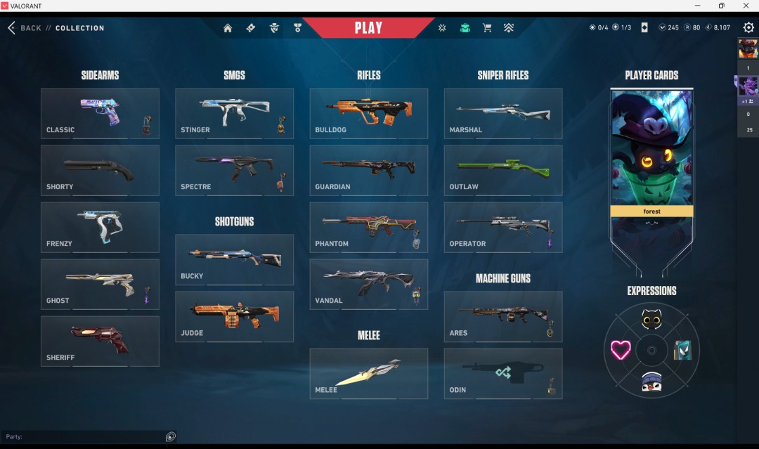 3 Knives 9 VP Skins Cheap Valorant Account with Singularity Bundle ...
