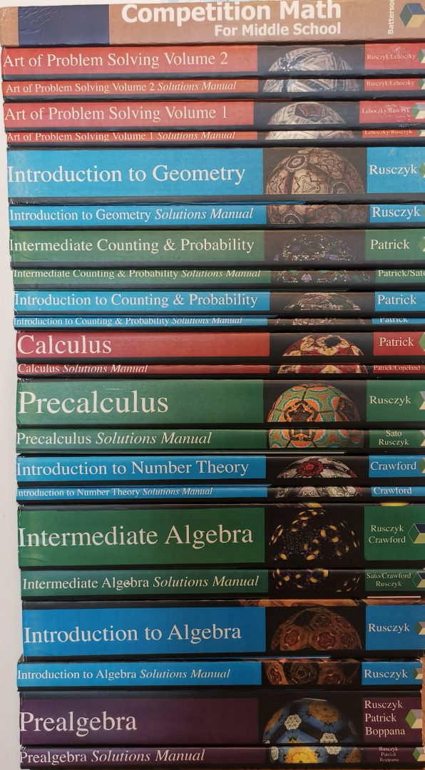 AoPS Text Books: Prealgebra,Introduction Alg,Intermediate Alg,The ...