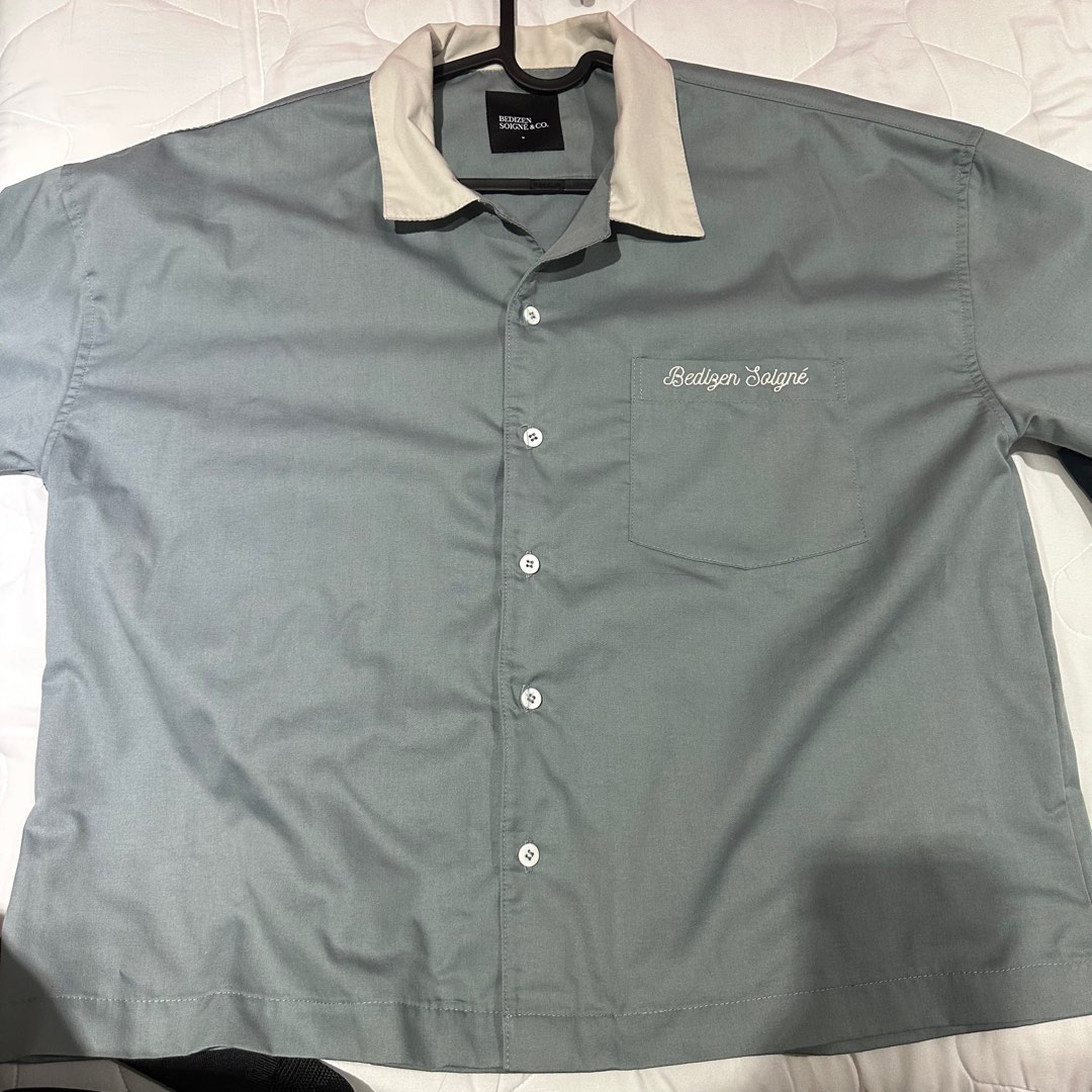 Bedizen Soigne Boxy Cropped Polo Shirt, Men's Fashion, Tops & Sets ...