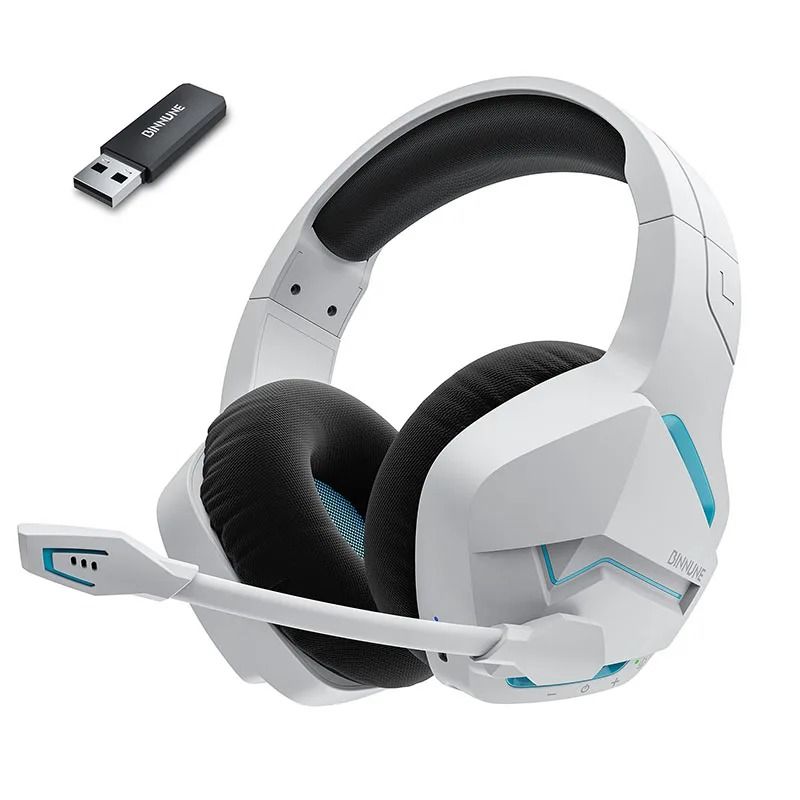 BINNUNE BW01 Wireless Gaming Headset for PC PS4 PS5 Playstation 4 5, 2 ...