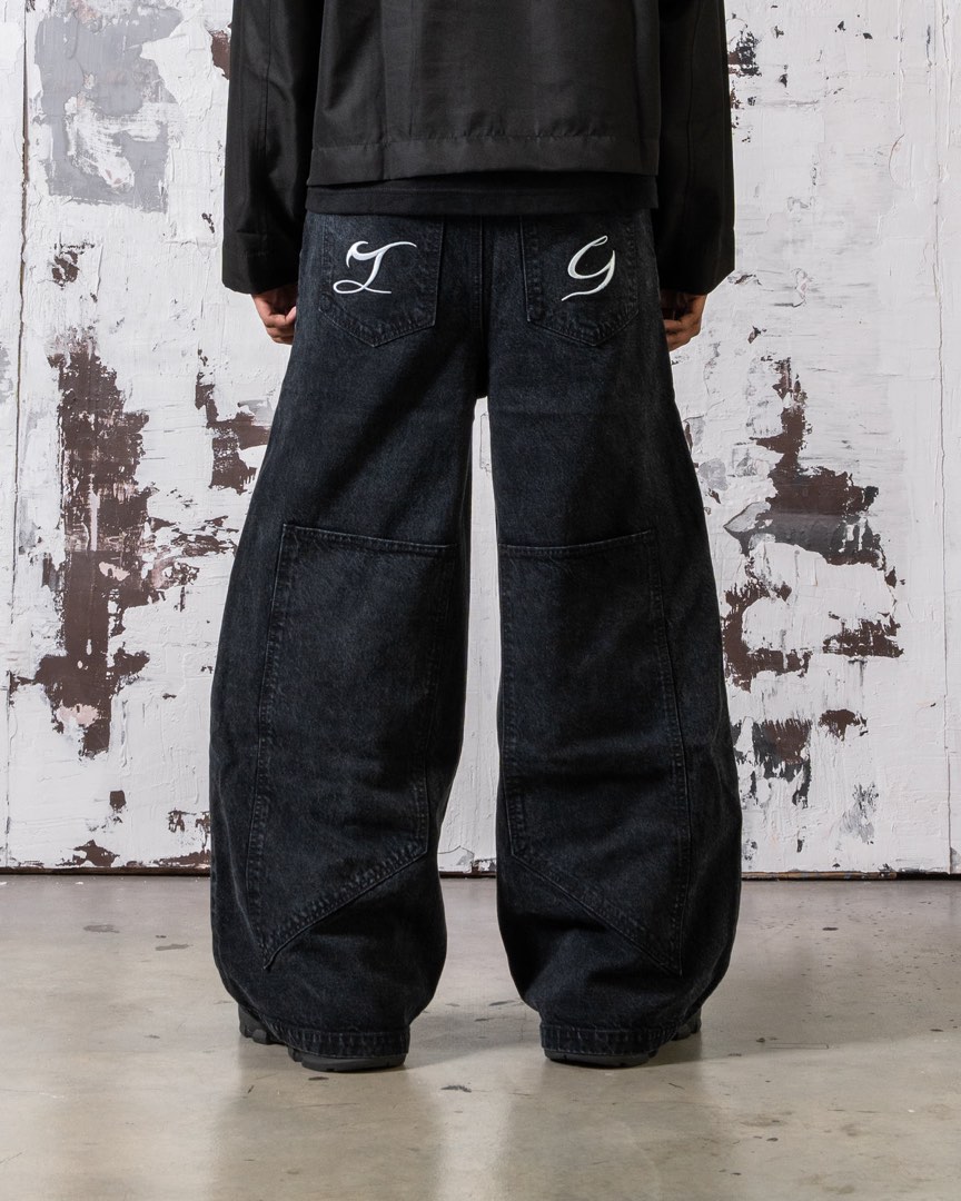 LONCHO FACTORY “ CALF “ DENIM BLACK, Men's Fashion, Bottoms, Jeans on ...