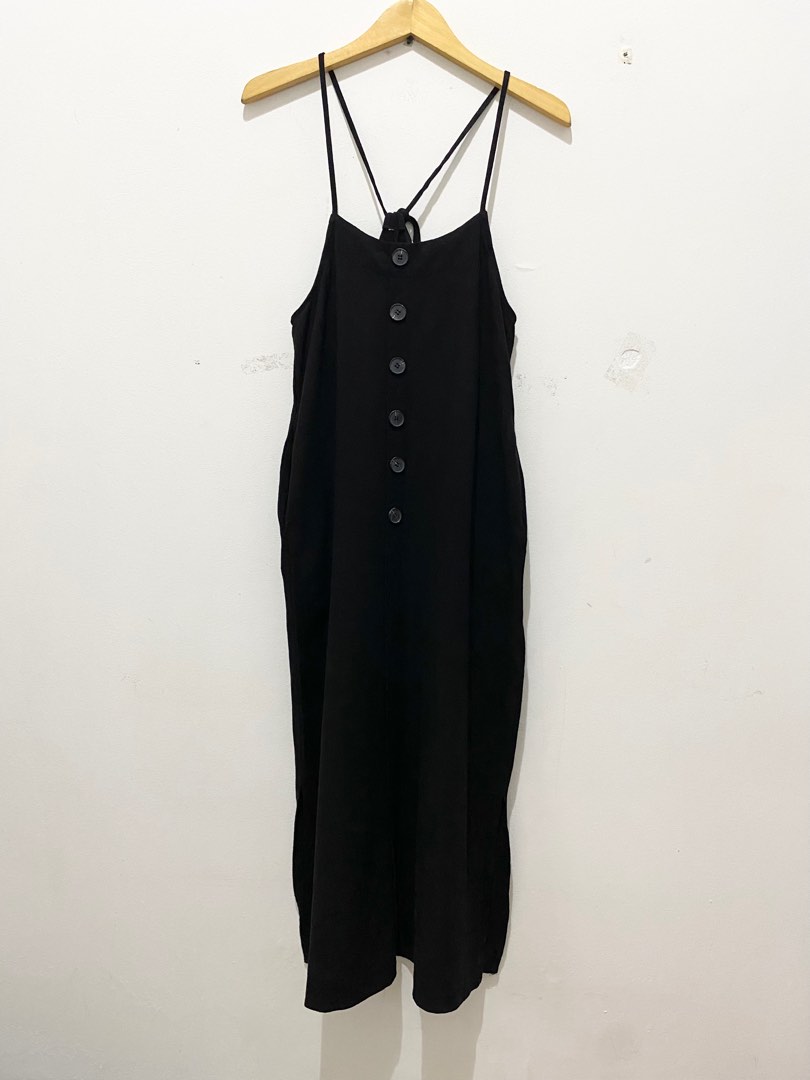 Black long OL dress, Fesyen Wanita, Pakaian Wanita, Gaun & Rok di Carousell