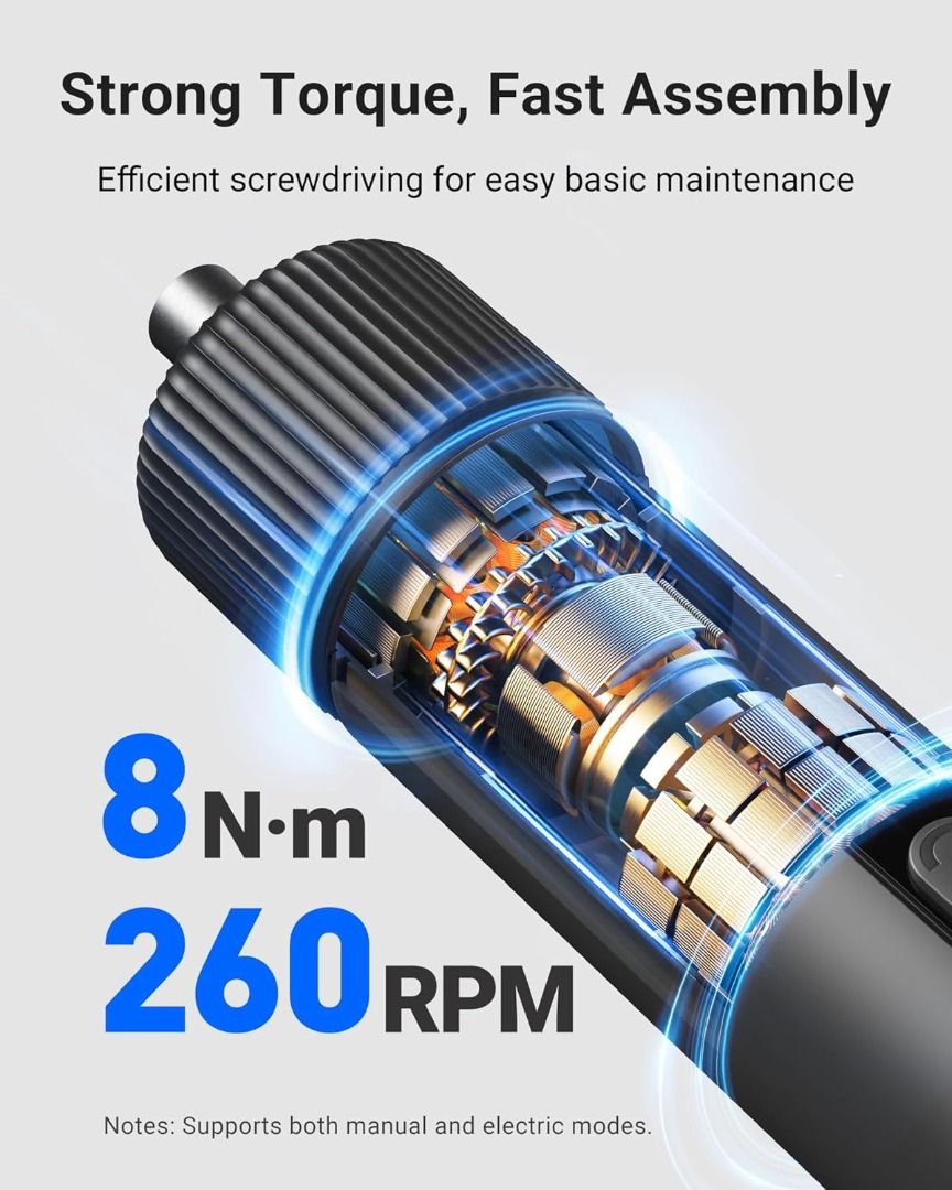 BlackZero 8 N·m Torque(Intelligent torque control)Electric Screwdriver ...