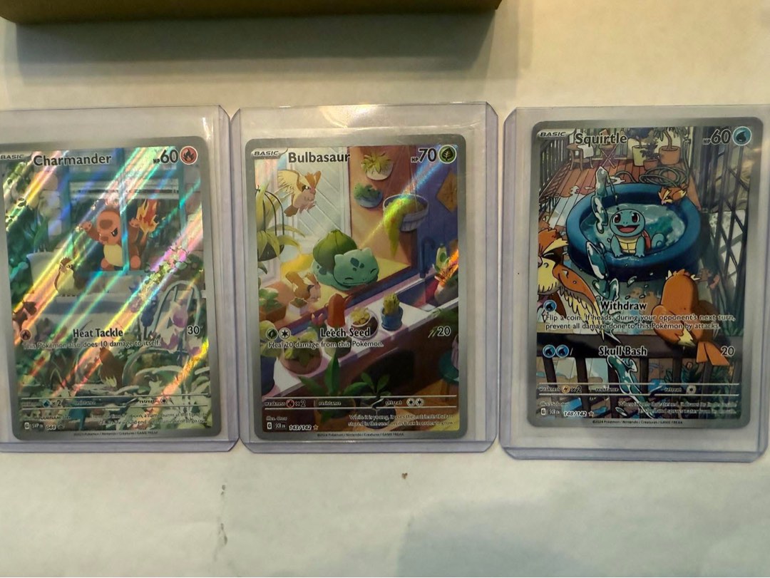 Pokemon Charmander, Bulbasaur, Squirtle stellar crown SIR, Hobbies ...