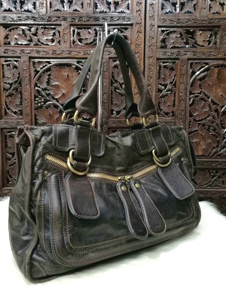 Chloe Bay Bag in Chocolate, Luxury, Bags & Wallets on Carousell