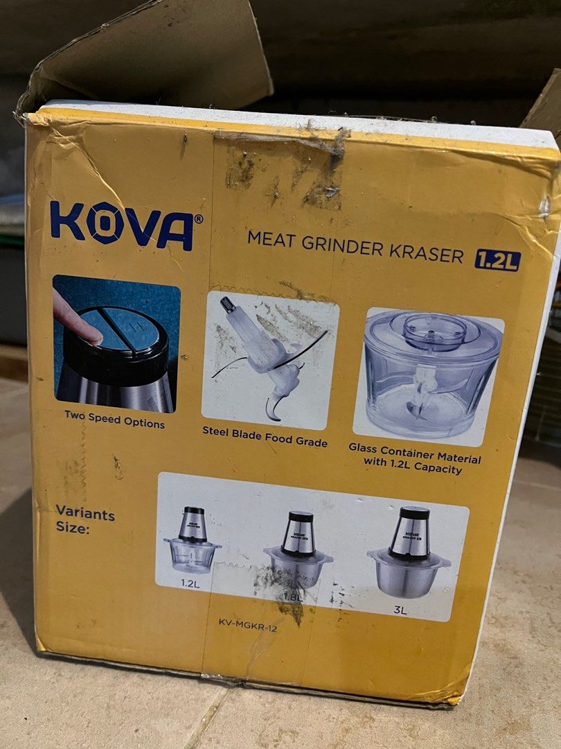 Chopper kaca giling daging, Kitchen & Appliances di Carousell