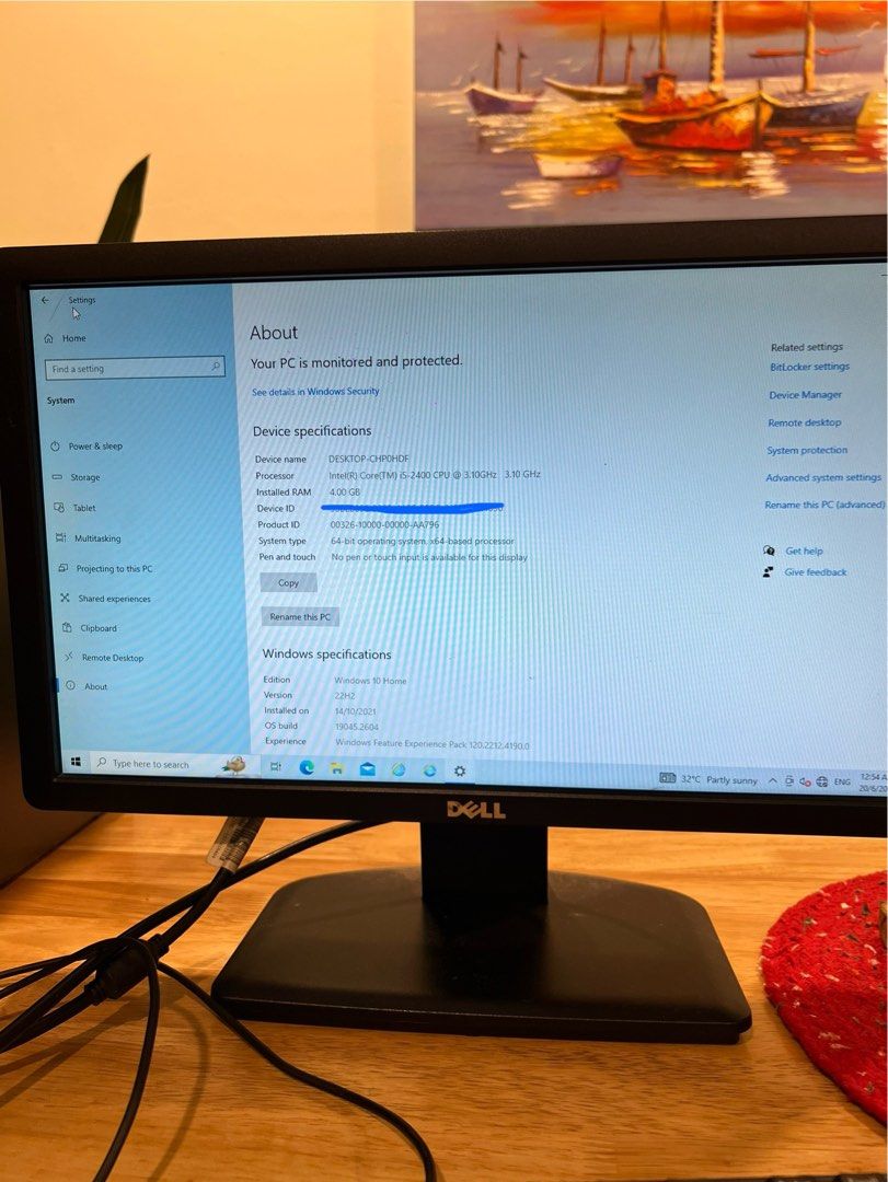 Dell cpu and monitor, Computers & Tech, Desktops on Carousell