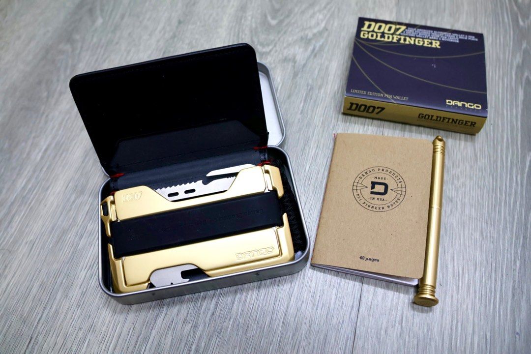 [EDC] Limited Edition Dango D007 James Bond Pen Wallet in Black Leather ...