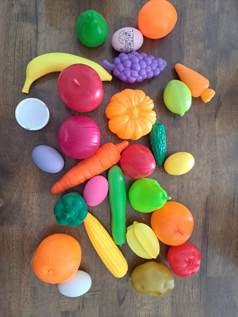 FREE GIVEAWAY Plastic Play Food Fruit Vegetable Set, Hobbies & Toys ...