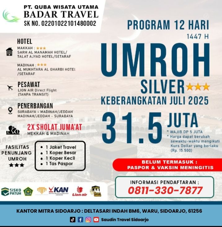 Harga Miring! +62 813-3754-4119 Jasa Umroh Bintang 5 Di Surabaya, Serba ...