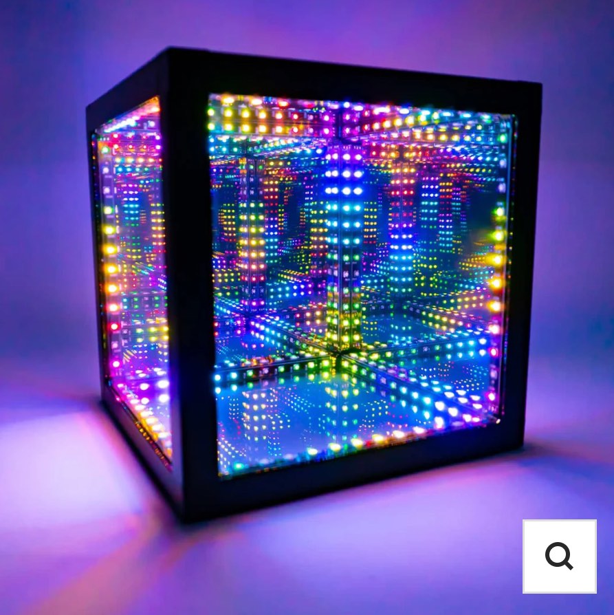 Hypercube LED rainbow light box art box mirror box, Furniture & Home ...
