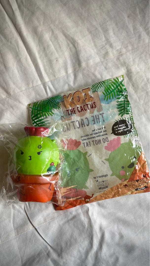 Koi The Cactus Squishy, Hobbies & Toys, Toys & Games on Carousell