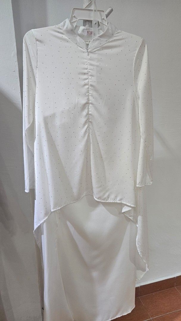 Kurung exclusive full batu rtw nikah tunang, Women's Fashion, Muslimah ...