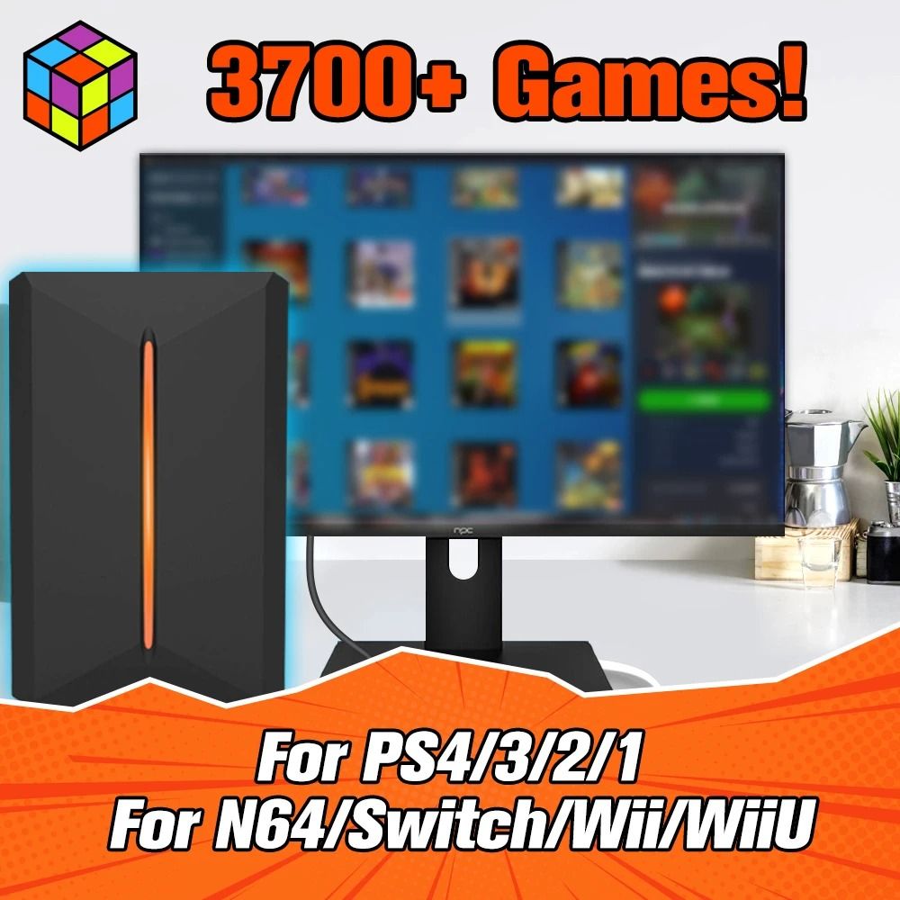 Launchbox Gaming Hard Drive Disk Retro Game Console for PS4/PS3/PS2 ...