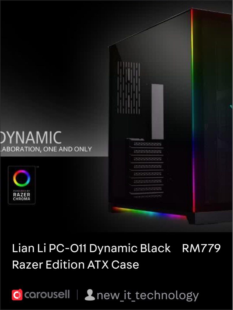 Lian Li O11, Razer case, Computers & Tech, Desktops on Carousell