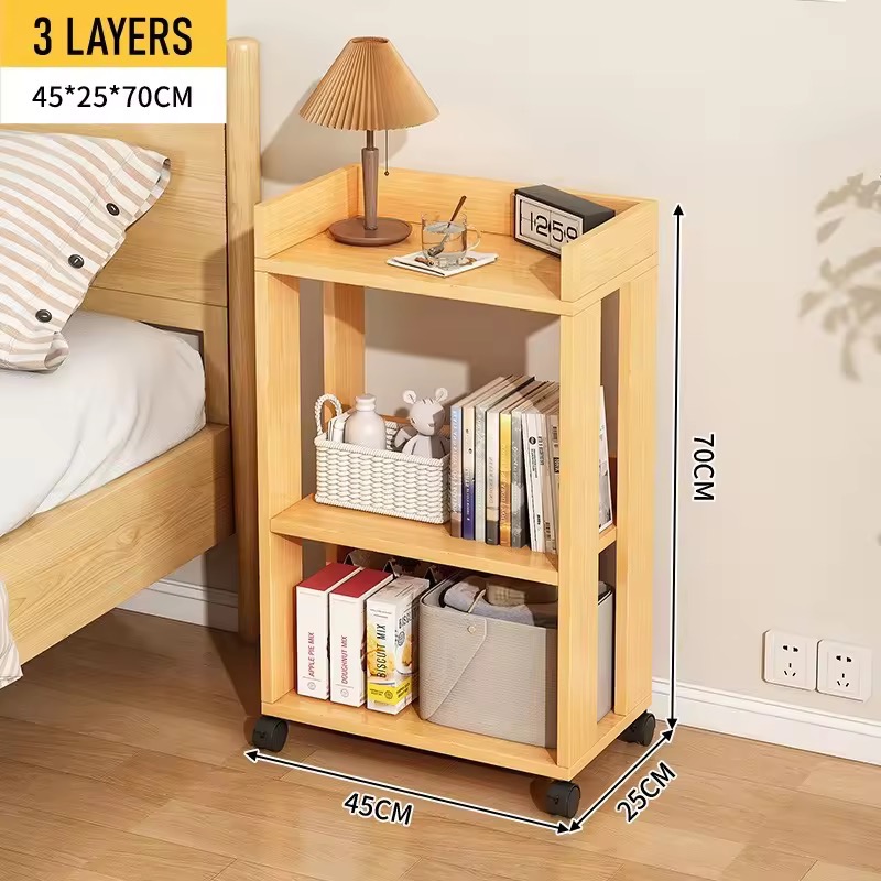 Living Room Side Table | Bedside Rolling Side Table | Small Table With ...