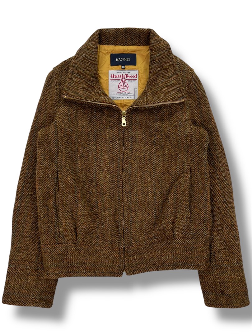 Macphee Tomorrowland X Harris Tweed Wool Jacket, Men's Fashion, Coats, Jackets and Outerwear on ...