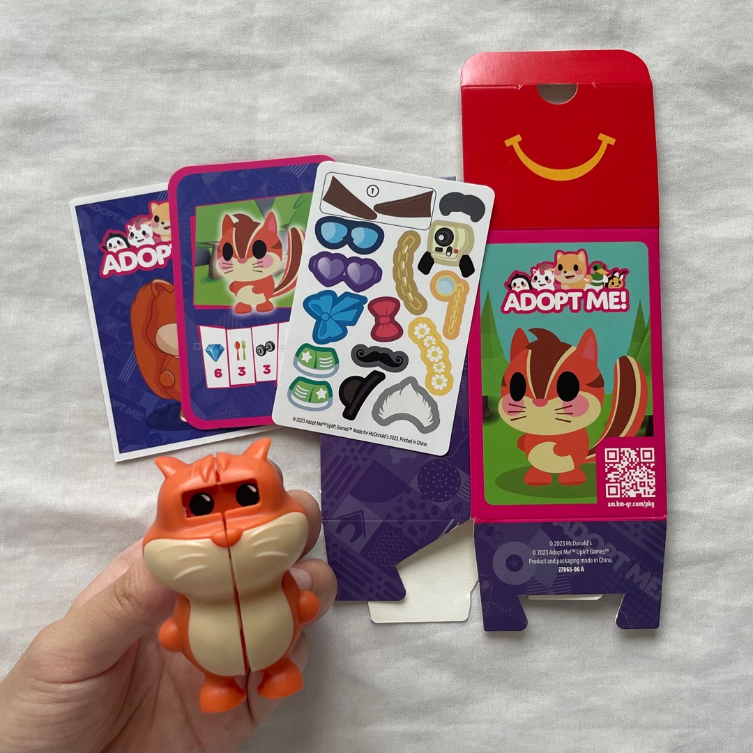 McDonald’s Mcdo Happy Meal Adopt Me Roblox Squirrel, Hobbies & Toys ...