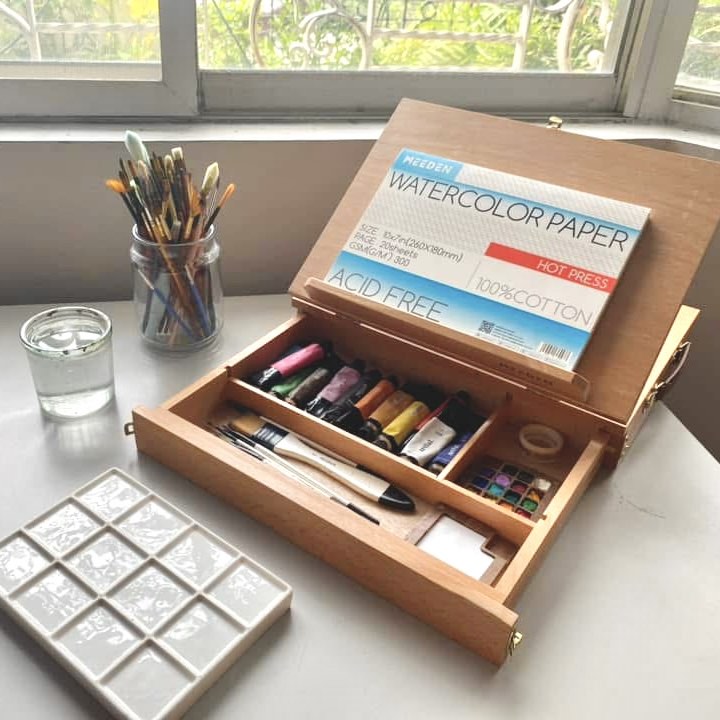 Meeden Tabletop Easel For Painting, Drawing, Etc., Hobbies & Toys ...