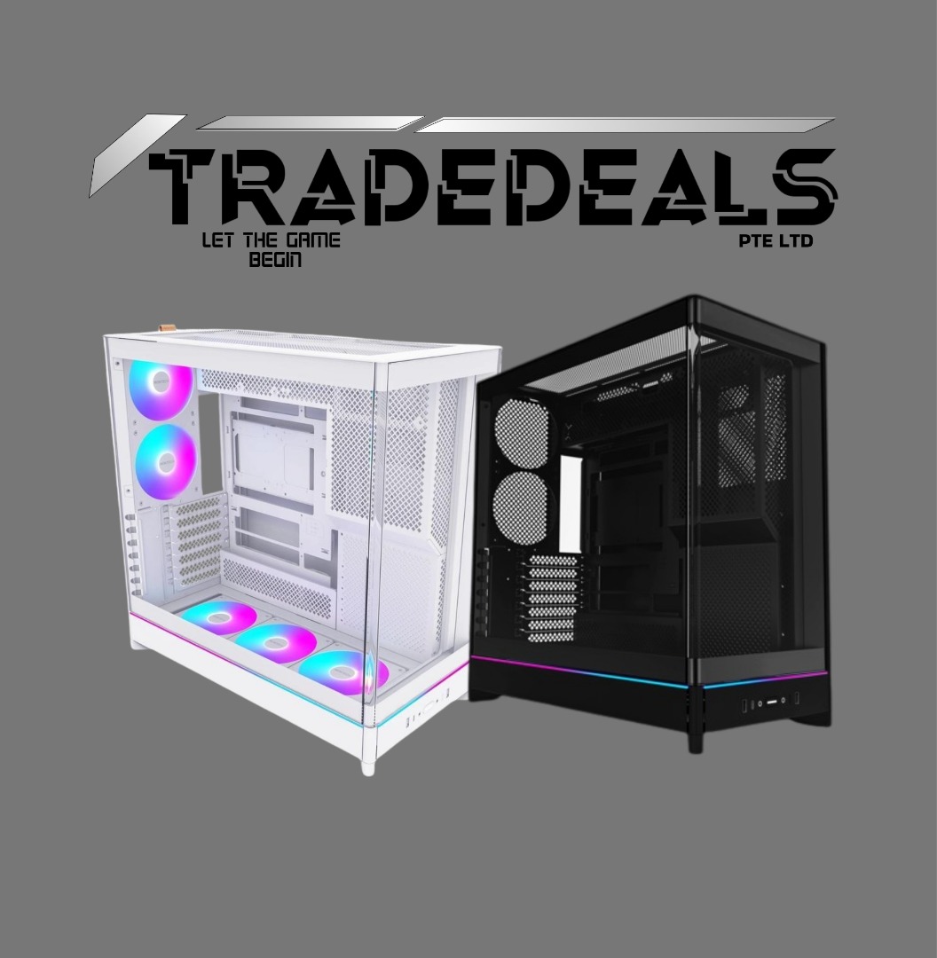 Montech HS02 TG White/Black – ATX Mid-Tower Case with Tempered Glass ...