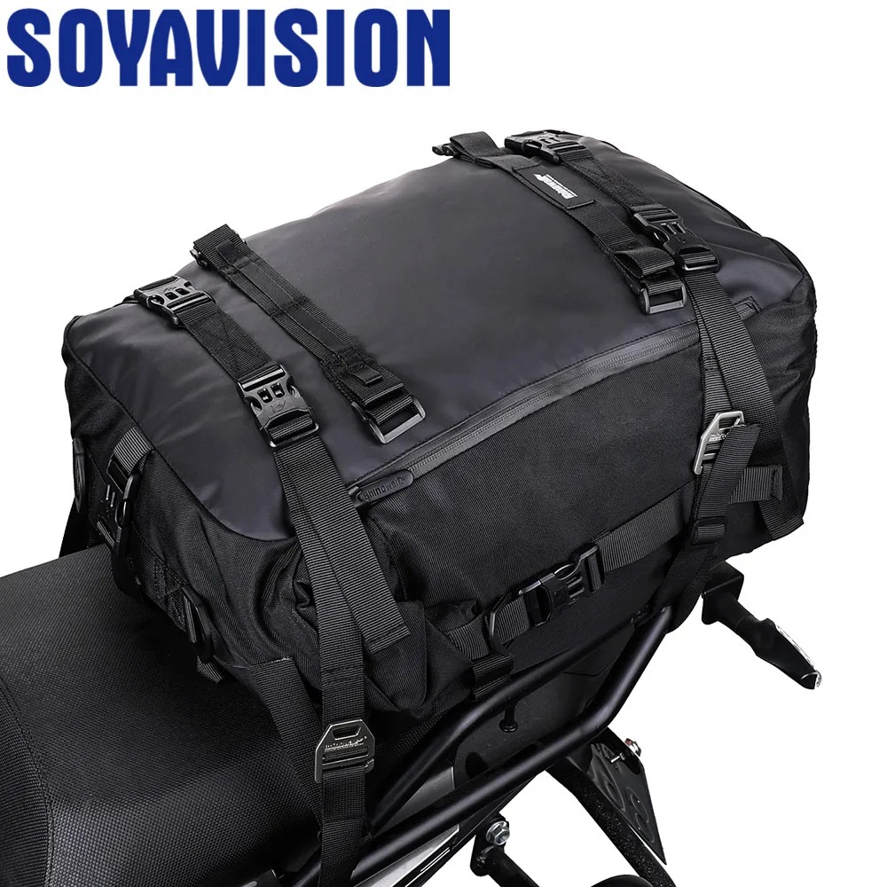 Motorcycle Seat Bag Waterproof Travel Luggage Riding Backpack Motorbike ...
