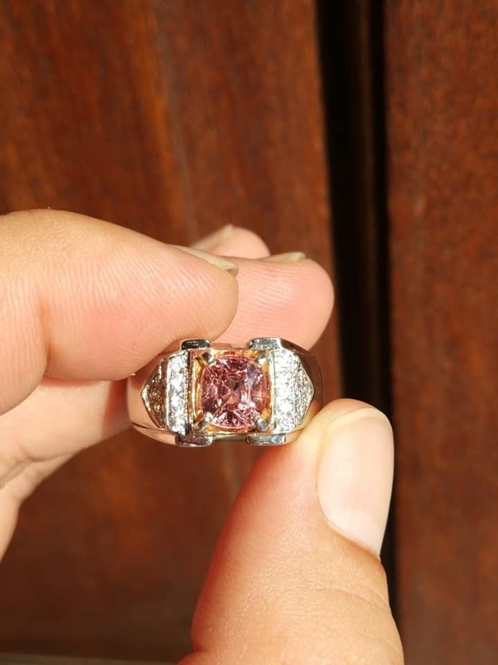NATURAL PADPARADSCHA COLOR SPINEL BURMA MYANMAR CLEAN N GOOD LUSTERS ...