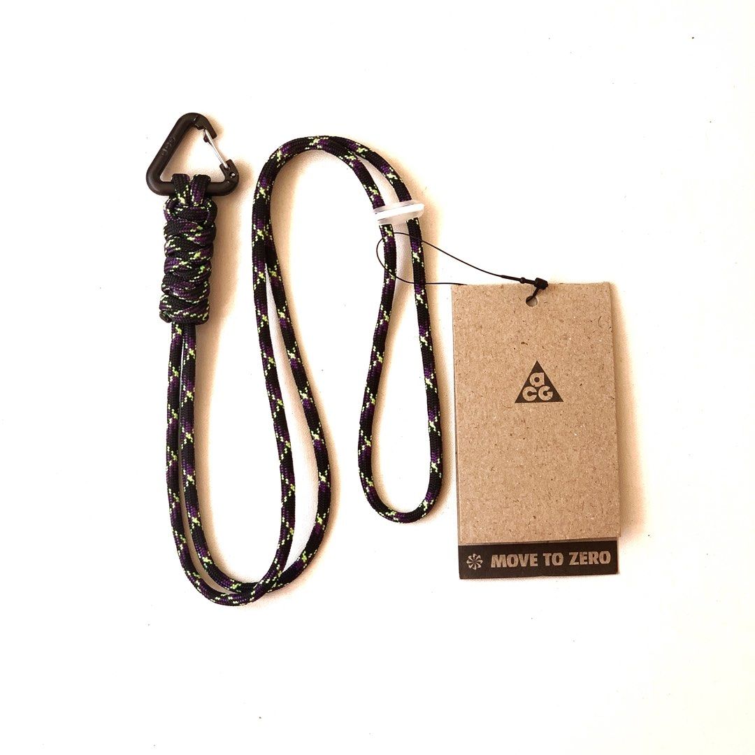 Nike ACG Carabiner Clip With Lanyard Black Gradient Purple (Type 2 ...