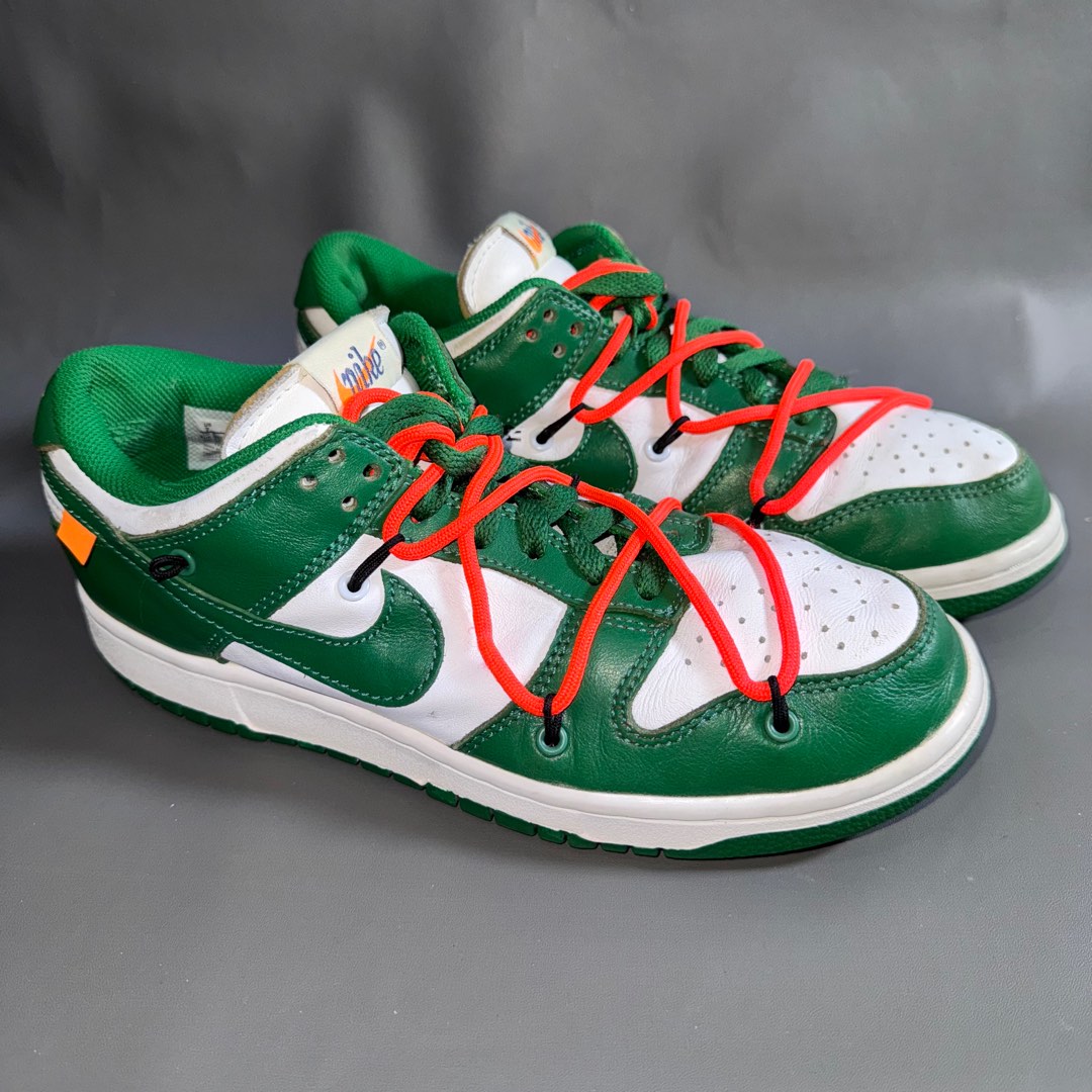 Nike dunk low off white pine green size eur 40, Fesyen Pria, Sepatu ...