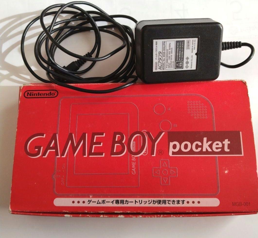 Nintendo Gameboy Pocket (red) with dedicated adapter, Video Gaming ...