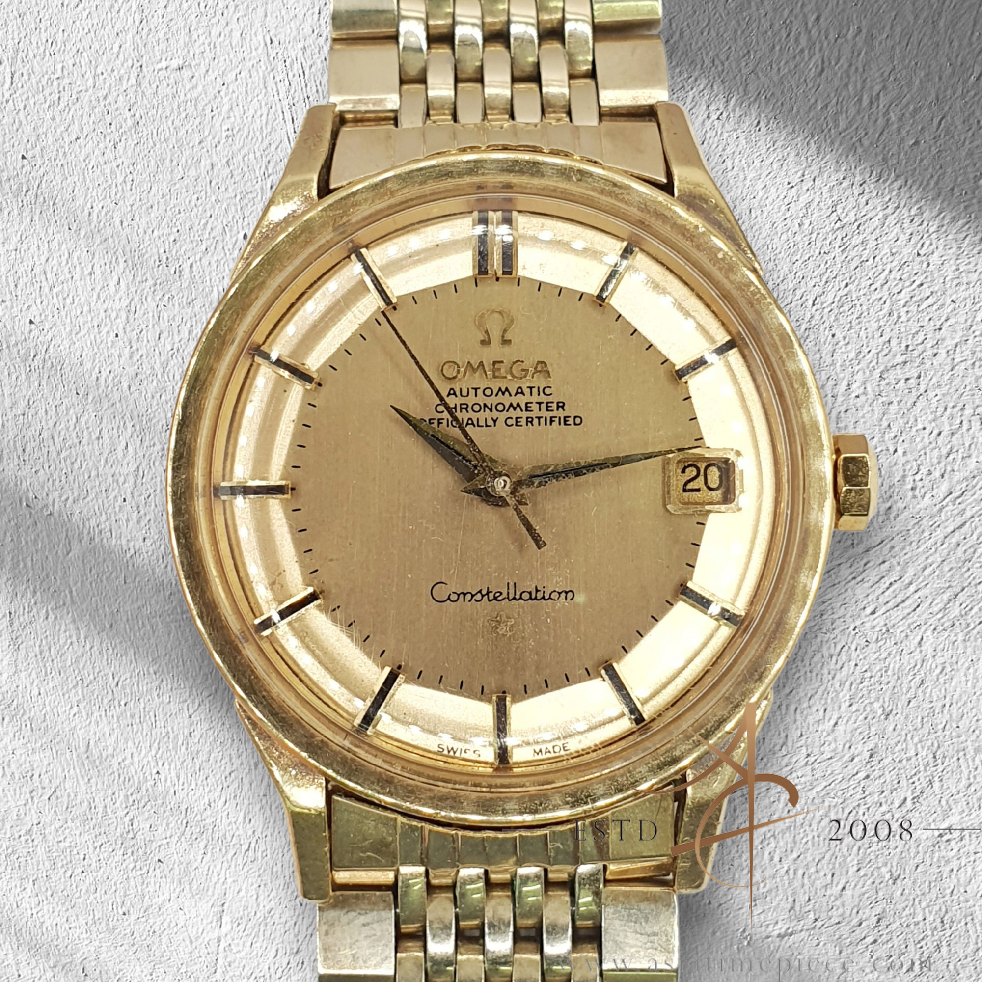 Omega Constellation Ref 168005/6 Pie Pan in 18K Gold Vintage Watch ...