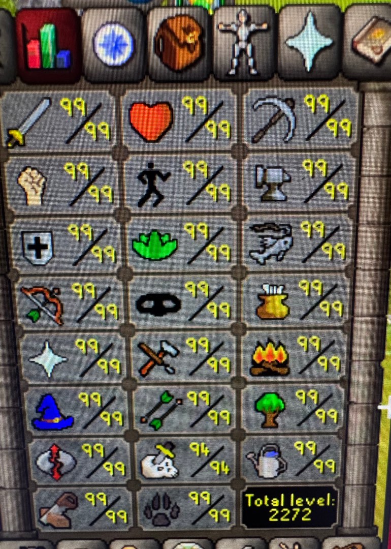Osrs RuneScape account old school almost max 2272, Video Gaming, Gaming ...