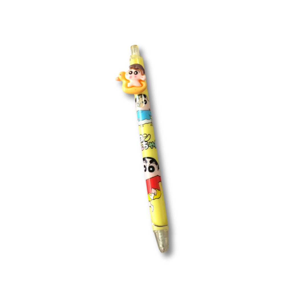 Pena Lucu Kekinian Crayon Shinchan Warna Kuning, Pulpen Anak dengan ...