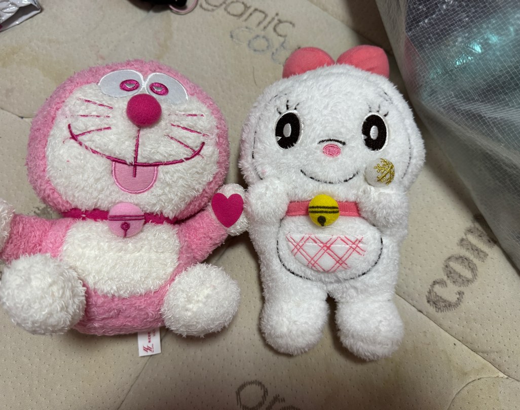 Pink Doraemon \ White Dorami, Hobbies & Toys, Toys & Games on Carousell